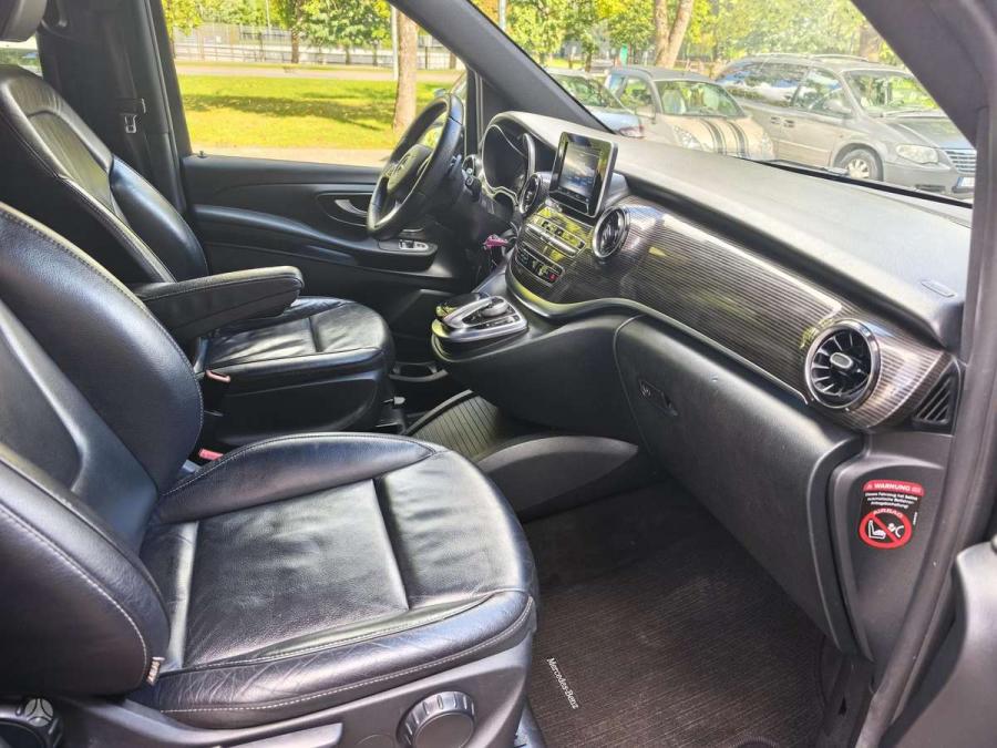 Black Mercedes-Benz V 250 2019 in Taurage, with an engine capacity of 2.00 L and mileage of 350 thousand km for 25400 €, photo 12 on AUTOMOTO.COM.LV