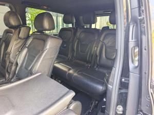 Black Mercedes-Benz V 250 2019 in Taurage, with an engine capacity of 2.00 L and mileage of 350 thousand km for 25400 €, photo 24 on AUTOMOTO.COM.LV