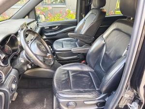 Black Mercedes-Benz V 250 2019 in Taurage, with an engine capacity of 2.00 L and mileage of 350 thousand km for 25400 €, photo 26 on AUTOMOTO.COM.LV