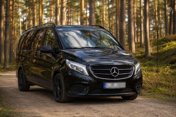 Mercedes-Benz V 250 2019 in Birzai on AUTOMOTO.COM.LV Black Mercedes-Benz V 250 2019 in Birzai, with an engine capacity of 2.14 L and mileage of 268 thousand km for 38500 €, photo 1 on AUTOMOTO.COM.LV