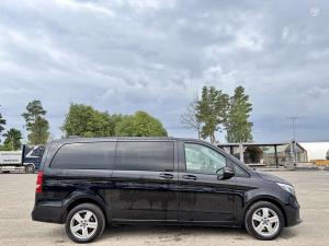 Black Mercedes-Benz V 250 2021 in Vilnius, with an engine capacity of 1.95 L and mileage of 159 thousand km for 29850 €, photo 5 on AUTOMOTO.COM.LV