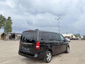Black Mercedes-Benz V 250 2021 in Vilnius, with an engine capacity of 1.95 L and mileage of 159 thousand km for 29850 €, photo 6 on AUTOMOTO.COM.LV