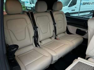 Black Mercedes-Benz V 250 2023 in Kaunas, with an engine capacity of 1.95 L and mileage of 129 thousand km for 49875 €, photo 12 on AUTOMOTO.COM.LV