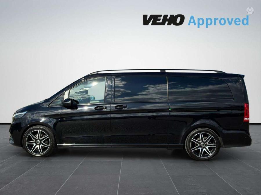 Black Mercedes-Benz V 250 2023 in Kaunas, with an engine capacity of 1.95 L and mileage of 129 thousand km for 49875 €, photo 15 on AUTOMOTO.COM.LV