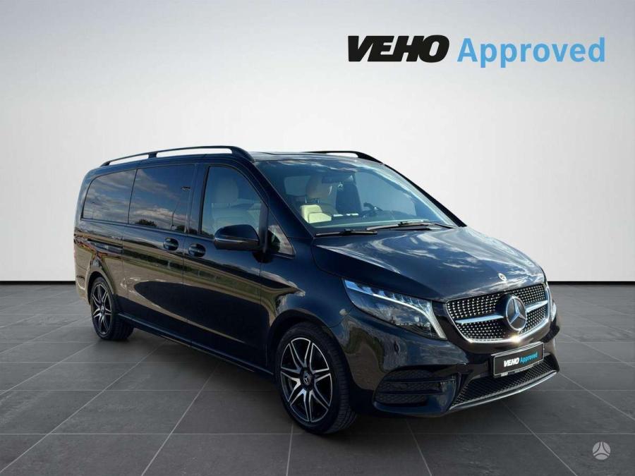 Black Mercedes-Benz V 250 2023 in Kaunas, with an engine capacity of 1.95 L and mileage of 129 thousand km for 49875 €, photo 17 on AUTOMOTO.COM.LV