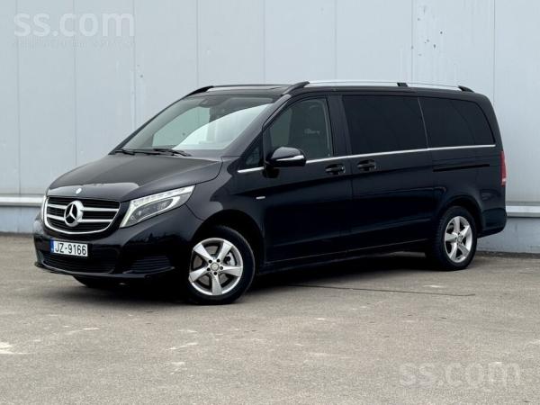 Black Mercedes-Benz V 250 2014 in Jelgava, with an engine capacity of 2.20 L and mileage of 355 thousand km for 23800 €, photo 9 on AUTOMOTO.COM.LV