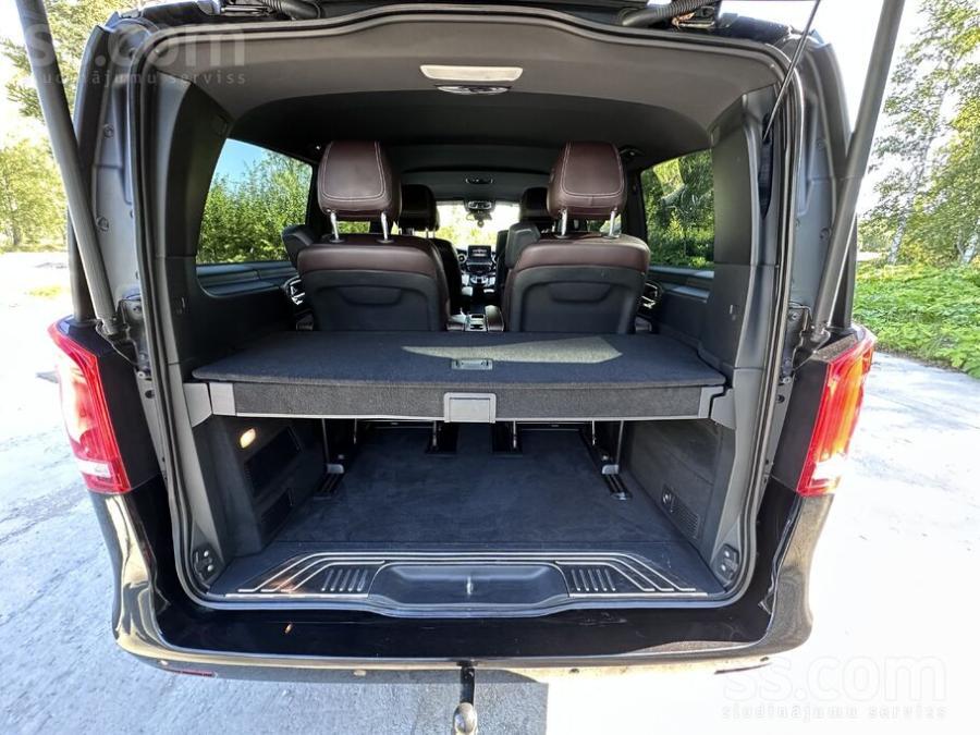 Black Mercedes-Benz V 250 2014 in Tukums, with an engine capacity of 2.20 L and mileage of 291 thousand km for 27900 €, photo 15 on AUTOMOTO.COM.LV
