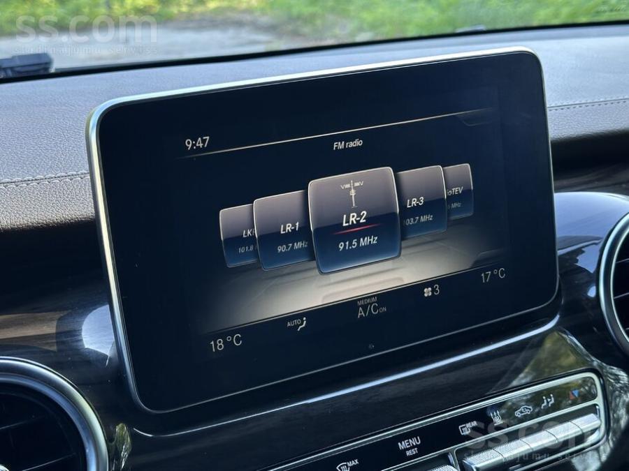 Black Mercedes-Benz V 250 2014 in Tukums, with an engine capacity of 2.20 L and mileage of 291 thousand km for 27900 €, photo 20 on AUTOMOTO.COM.LV