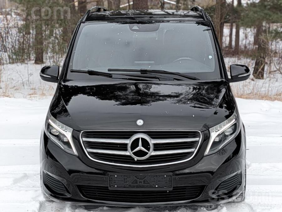 Black Mercedes-Benz V 250 2014 in Jurmala, with an engine capacity of 2.10 L and mileage of 0 thousand km for 17750 €, photo 6 on AUTOMOTO.COM.LV