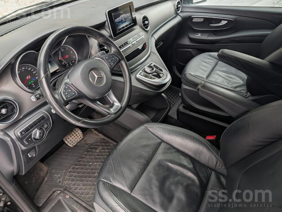 Black Mercedes-Benz V 250 2014 in Jurmala, with an engine capacity of 2.10 L and mileage of 0 thousand km for 17750 €, photo 11 on AUTOMOTO.COM.LV