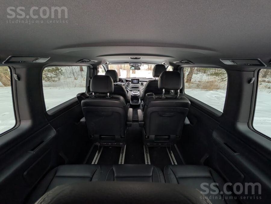 Black Mercedes-Benz V 250 2014 in Jurmala, with an engine capacity of 2.10 L and mileage of 0 thousand km for 17750 €, photo 13 on AUTOMOTO.COM.LV