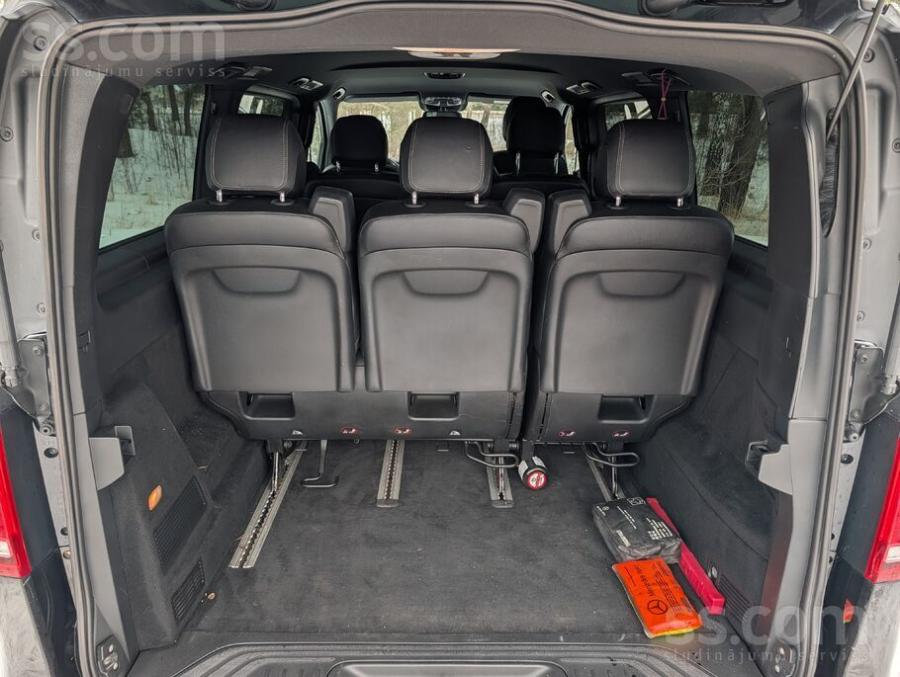 Black Mercedes-Benz V 250 2014 in Jurmala, with an engine capacity of 2.10 L and mileage of 0 thousand km for 17750 €, photo 16 on AUTOMOTO.COM.LV