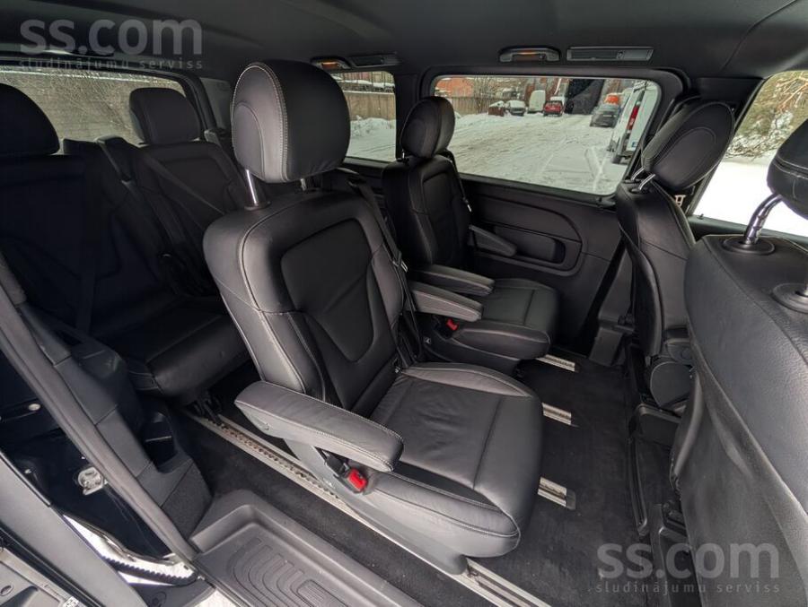 Black Mercedes-Benz V 250 2014 in Jurmala, with an engine capacity of 2.10 L and mileage of 0 thousand km for 17750 €, photo 18 on AUTOMOTO.COM.LV