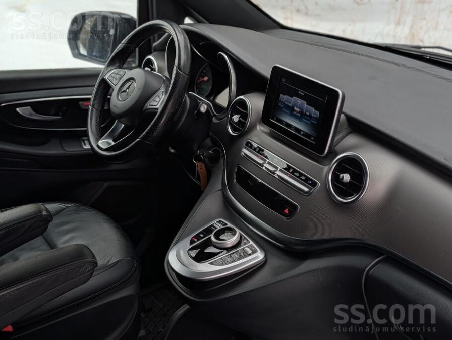 Black Mercedes-Benz V 250 2014 in Jurmala, with an engine capacity of 2.10 L and mileage of 0 thousand km for 17750 €, photo 25 on AUTOMOTO.COM.LV