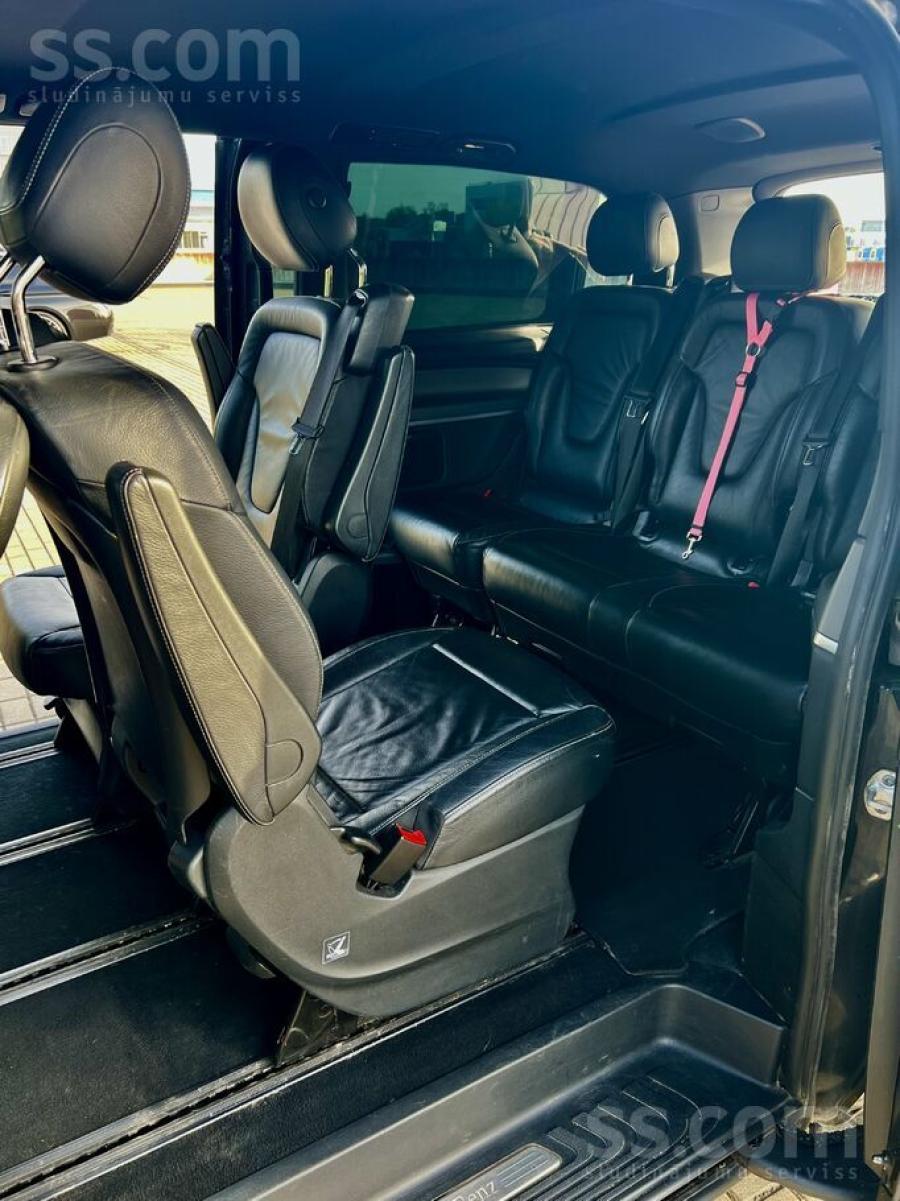 Melns Mercedes-Benz V 250 2015 Rīga, ar dzinēja tilpumu 2.20 L un nobraukumu 382 tūkst. km par 19200 €, foto 19 vietnē AUTOMOTO.COM.LV