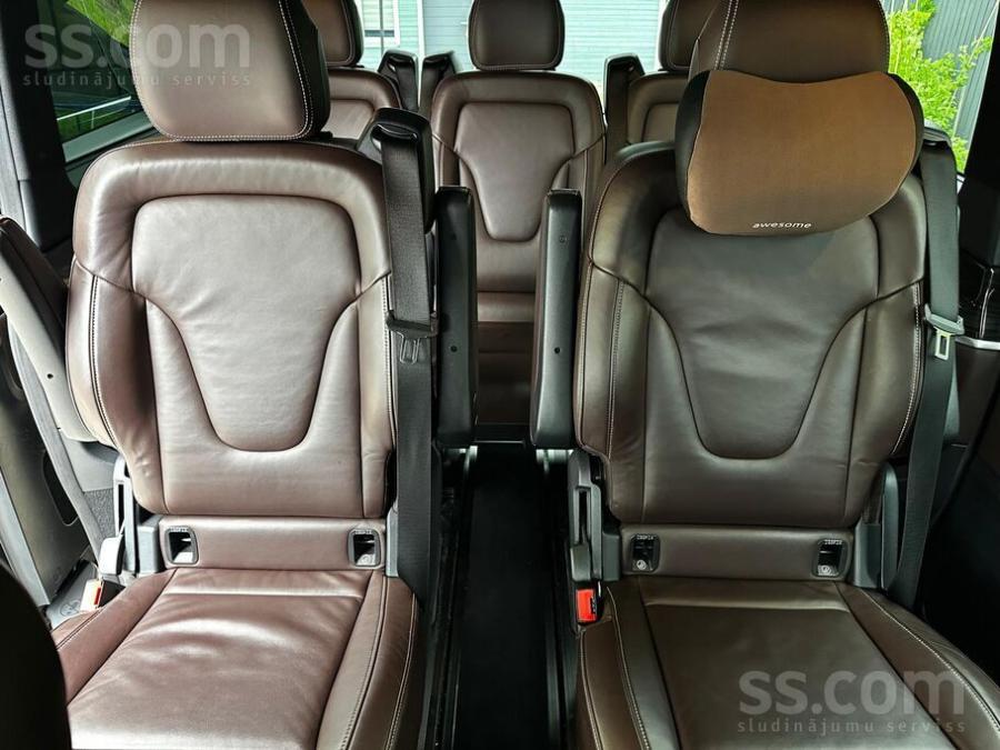 Melns Mercedes-Benz V 250 2015 Jēkabpils, ar dzinēja tilpumu 2.20 L un nobraukumu 196 tūkst. km par 28640 €, foto 9 vietnē AUTOMOTO.COM.LV