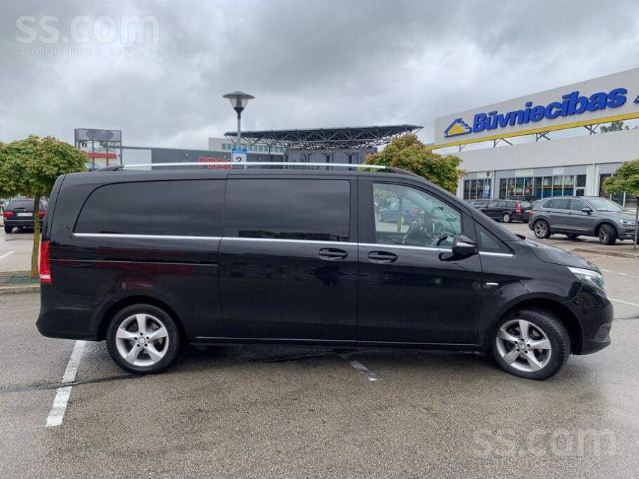 Black Mercedes-Benz V 250 2015 in Riga, with an engine capacity of 2.20 L and mileage of 289 thousand km for 18900 €, photo 3 on AUTOMOTO.COM.LV