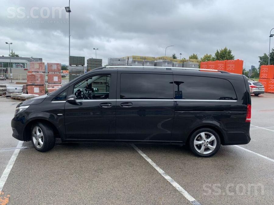 Black Mercedes-Benz V 250 2015 in Riga, with an engine capacity of 2.20 L and mileage of 289 thousand km for 18900 €, photo 4 on AUTOMOTO.COM.LV