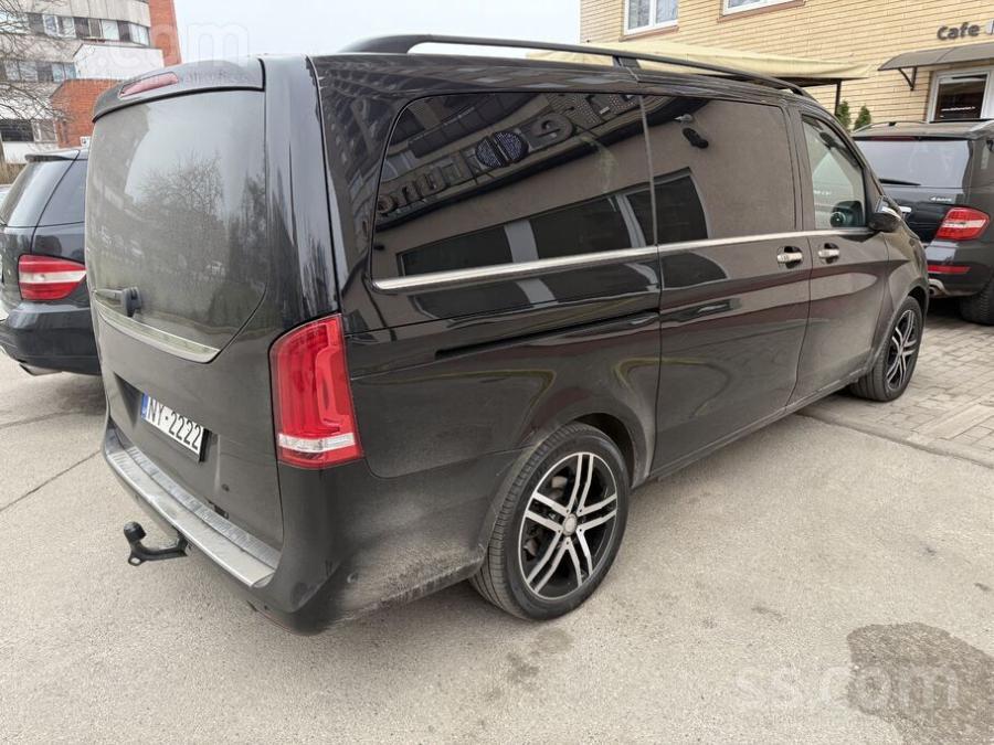 Melns Mercedes-Benz V 250 2016 Rīga, ar dzinēja tilpumu 2.50 L un nobraukumu 335 tūkst. km par 29900 €, foto 3 vietnē AUTOMOTO.COM.LV