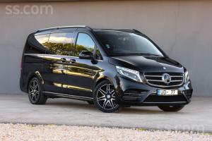 Black Mercedes-Benz V 250 2017 in Jelgava, with an engine capacity of 2.10 L and mileage of 79 thousand km for 40000 €, photo 4 on AUTOMOTO.COM.LV