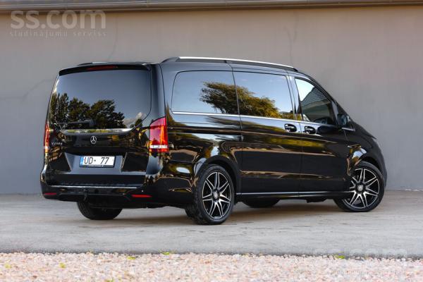Black Mercedes-Benz V 250 2017 in Jelgava, with an engine capacity of 2.10 L and mileage of 79 thousand km for 40000 €, photo 5 on AUTOMOTO.COM.LV