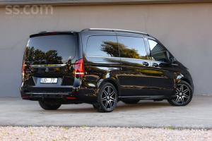 Black Mercedes-Benz V 250 2017 in Jelgava, with an engine capacity of 2.10 L and mileage of 79 thousand km for 40000 €, photo 6 on AUTOMOTO.COM.LV