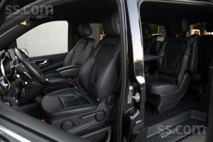 Black Mercedes-Benz V 250 2017 in Jelgava, with an engine capacity of 2.10 L and mileage of 79 thousand km for 40000 €, photo 8 on AUTOMOTO.COM.LV