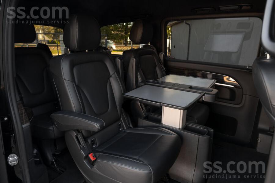 Black Mercedes-Benz V 250 2017 in Jelgava, with an engine capacity of 2.10 L and mileage of 79 thousand km for 40000 €, photo 24 on AUTOMOTO.COM.LV