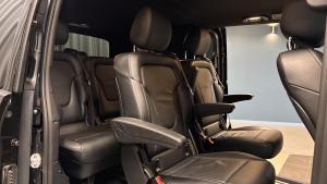 Black Mercedes-Benz V 250 2017 in Riga, with an engine capacity of 2.00 L and mileage of 134 thousand km for 27190 €, photo 12 on AUTOMOTO.COM.LV
