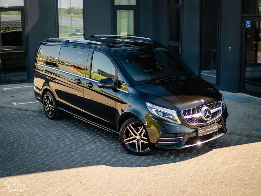 Black Mercedes-Benz V 250 2017 in Kaunas, with an engine capacity of 2.10 L and mileage of 183 thousand km for 38950 €, photo 4 on AUTOMOTO.COM.LV