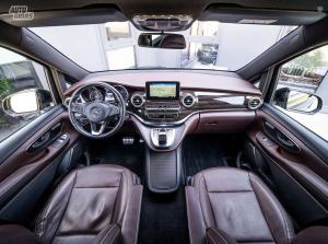 Black Mercedes-Benz V 250 2017 in Kaunas, with an engine capacity of 2.10 L and mileage of 183 thousand km for 38950 €, photo 17 on AUTOMOTO.COM.LV