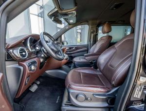 Black Mercedes-Benz V 250 2017 in Kaunas, with an engine capacity of 2.10 L and mileage of 183 thousand km for 38950 €, photo 23 on AUTOMOTO.COM.LV
