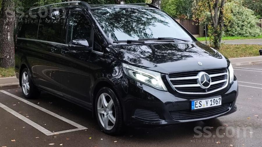 Melns Mercedes-Benz V 250 2018 Rīga, ar dzinēja tilpumu 2.20 L un nobraukumu 275 tūkst. km par 29950 €, foto 1 vietnē AUTOMOTO.COM.LV