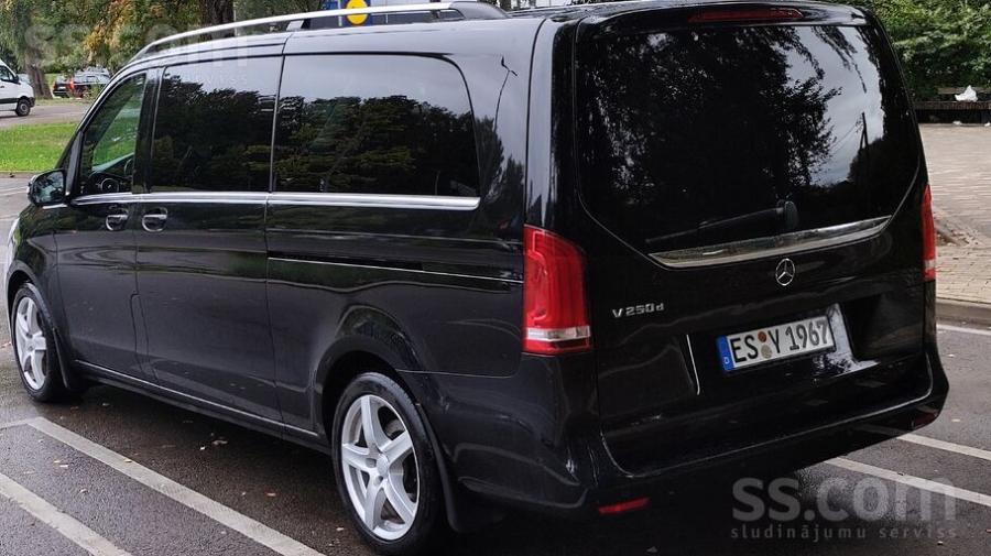 Melns Mercedes-Benz V 250 2018 Rīga, ar dzinēja tilpumu 2.20 L un nobraukumu 275 tūkst. km par 29950 €, foto 6 vietnē AUTOMOTO.COM.LV