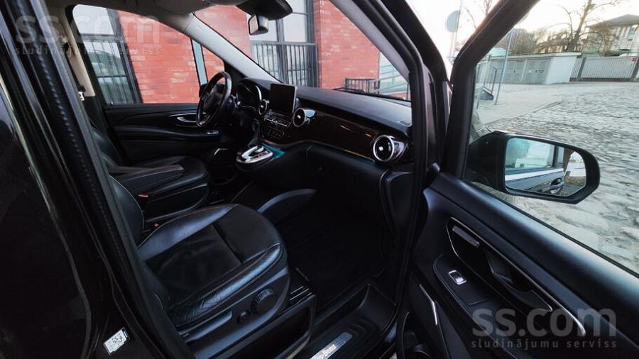 Melns Mercedes-Benz V 250 2018 Rīga, ar dzinēja tilpumu 2.20 L un nobraukumu 275 tūkst. km par 29950 €, foto 14 vietnē AUTOMOTO.COM.LV