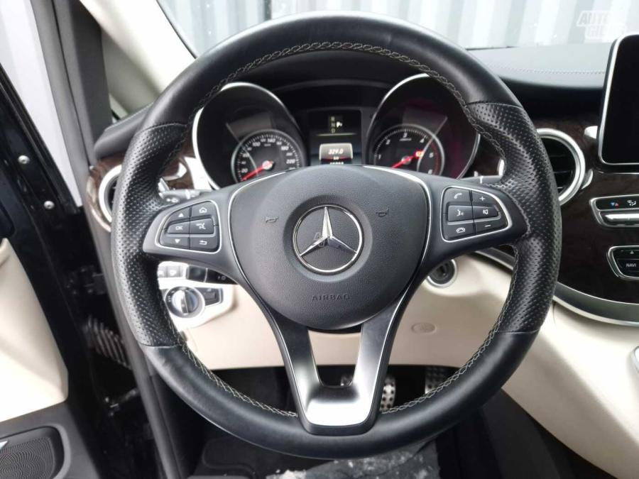 Black Mercedes-Benz V 250 2019 in Vilnius, with an engine capacity of 2.10 L and mileage of 50 thousand km for 47900 €, photo 11 on AUTOMOTO.COM.LV