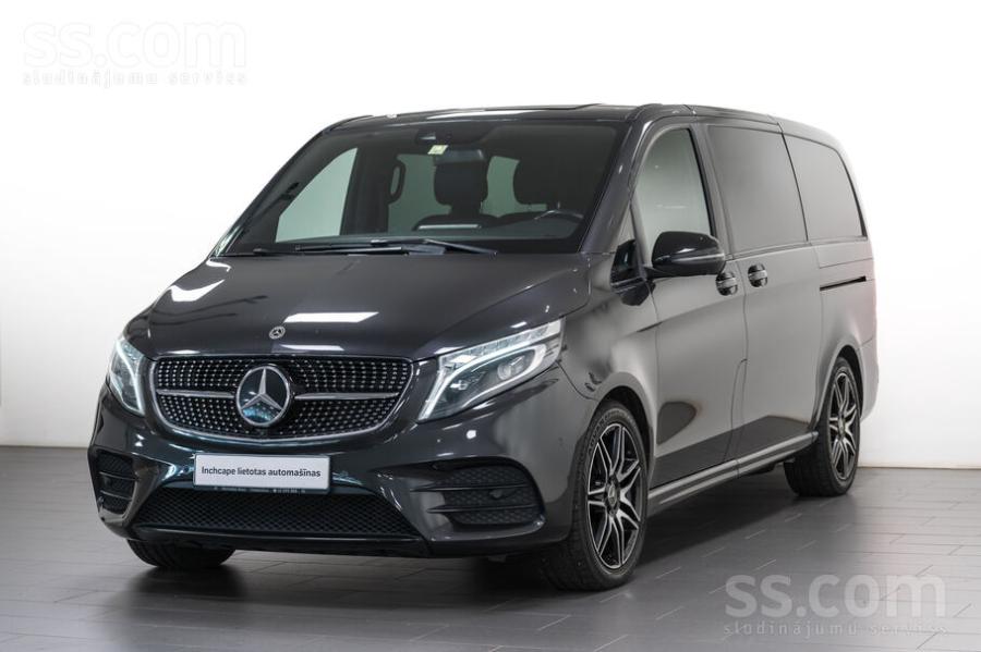 Black Mercedes-Benz V 250 2021 in Riga, with an engine capacity of 2.00 L and mileage of 119 thousand km for 42500 €, photo 1 on AUTOMOTO.COM.LV