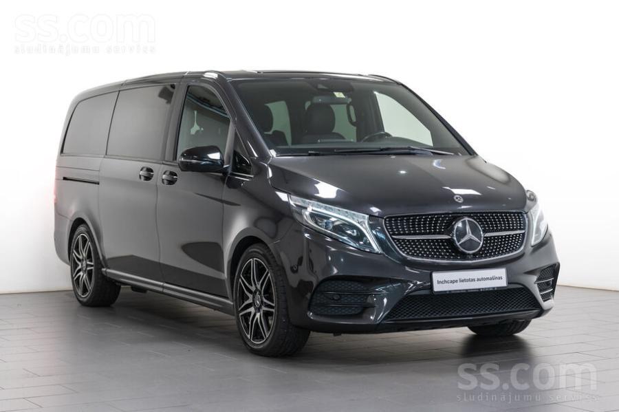 Black Mercedes-Benz V 250 2021 in Riga, with an engine capacity of 2.00 L and mileage of 119 thousand km for 42500 €, photo 13 on AUTOMOTO.COM.LV