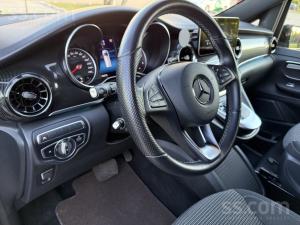 Black Mercedes-Benz V 250 2022 in Riga, with an engine capacity of 2.00 L and mileage of 147 thousand km for 42900 €, photo 13 on AUTOMOTO.COM.LV