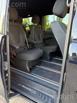 Black Mercedes-Benz V 250 2022 in Riga, with an engine capacity of 2.00 L and mileage of 147 thousand km for 42900 €, photo 16 on AUTOMOTO.COM.LV