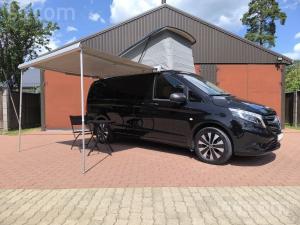 Black Mercedes-Benz V 250 2022 in Daugavpils, with an engine capacity of 2.00 L and mileage of 75 thousand km for 50000 €, photo 1 on AUTOMOTO.COM.LV