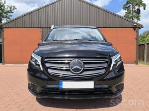 Black Mercedes-Benz V 250 2022 in Daugavpils, with an engine capacity of 2.00 L and mileage of 75 thousand km for 50000 €, photo 4 on AUTOMOTO.COM.LV