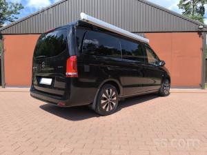 Black Mercedes-Benz V 250 2022 in Daugavpils, with an engine capacity of 2.00 L and mileage of 75 thousand km for 50000 €, photo 9 on AUTOMOTO.COM.LV