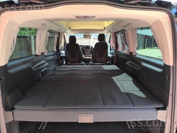 Black Mercedes-Benz V 250 2022 in Daugavpils, with an engine capacity of 2.00 L and mileage of 75 thousand km for 50000 €, photo 11 on AUTOMOTO.COM.LV