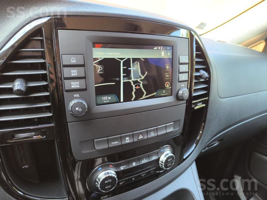 Black Mercedes-Benz V 250 2022 in Daugavpils, with an engine capacity of 2.00 L and mileage of 75 thousand km for 50000 €, photo 15 on AUTOMOTO.COM.LV