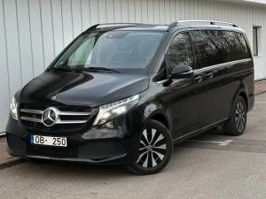 Black Mercedes-Benz V 250 2023 in Riga, with an engine capacity of 2.00 L and mileage of 44 thousand km for 55800 €, photo 5 on AUTOMOTO.COM.LV