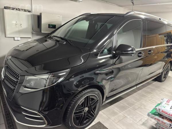 Black Mercedes-Benz V 250 2024 in Riga, with an engine capacity of 2.50 L and mileage of 0 thousand km for 89000 €, photo 1 on AUTOMOTO.COM.LV