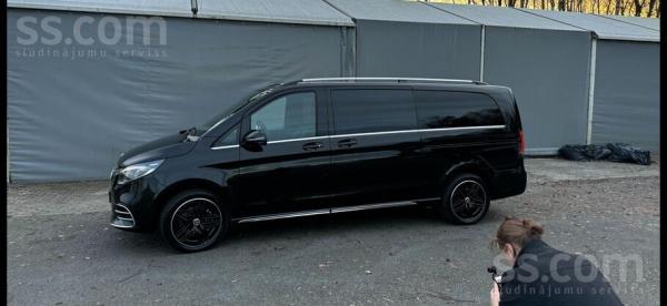 Black Mercedes-Benz V 250 2024 in Riga, with an engine capacity of 2.50 L and mileage of 0 thousand km for 89000 €, photo 2 on AUTOMOTO.COM.LV