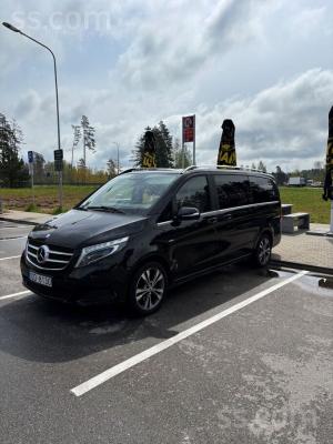 Black Mercedes-Benz V 250 2014 in Riga, with an engine capacity of 2.20 L and mileage of 157 thousand km for 33000 €, photo 2 on AUTOMOTO.COM.LV