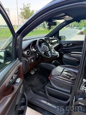 Black Mercedes-Benz V 250 2016 in Jurmala, with an engine capacity of 2.10 L and mileage of 0 thousand km for 21800 €, photo 9 on AUTOMOTO.COM.LV